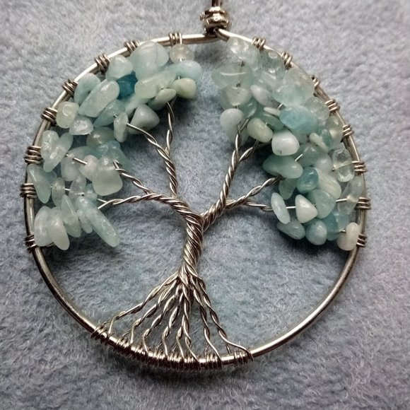 Jewelry | Mint Green Jade Tree Pendant | Poshmark